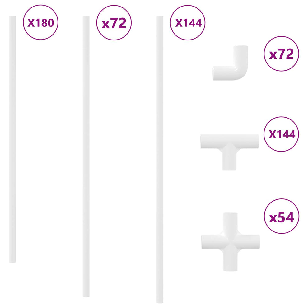 PVC Pipe 29 pcs White Mterialpp and PE £149.59 GBP